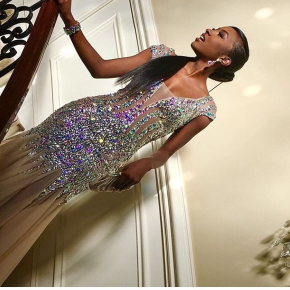 Dresses | Reflective Sequin Prom Gown | Poshmark